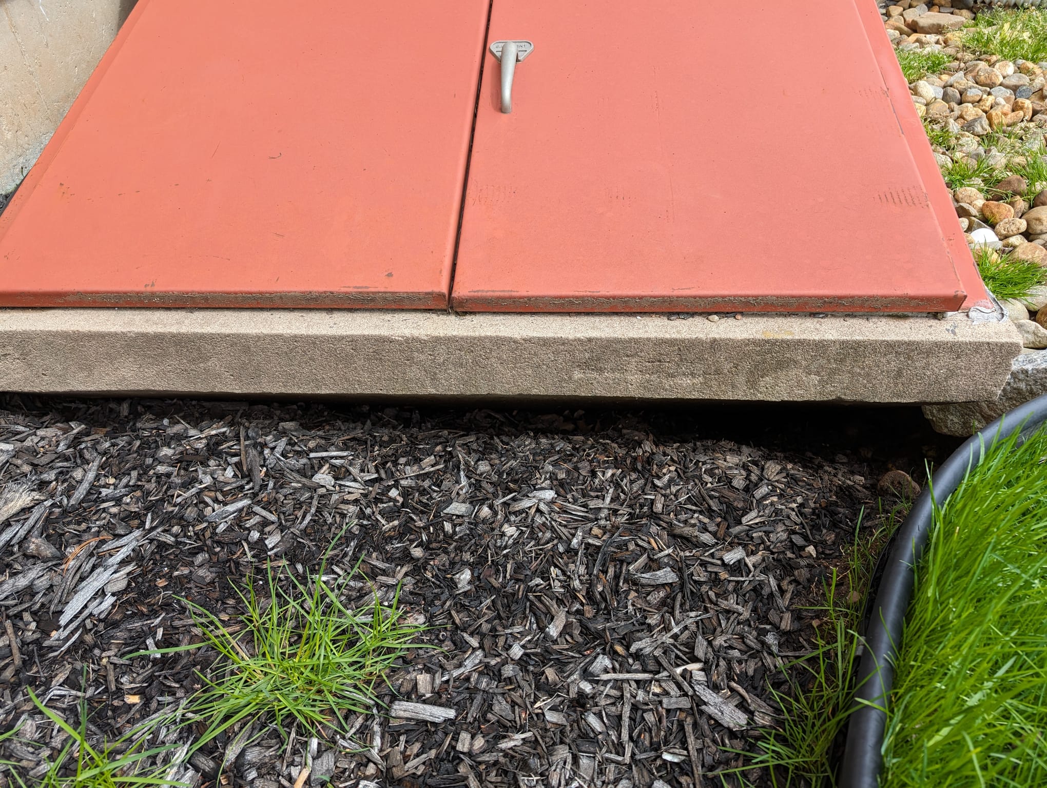 Missing dirt near hatch/house foundation - Home Improvement Stack Exchange