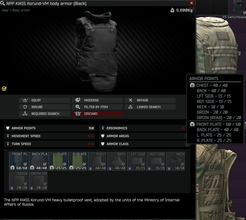 Consistent way to run level 5 armor? : r/EscapefromTarkov