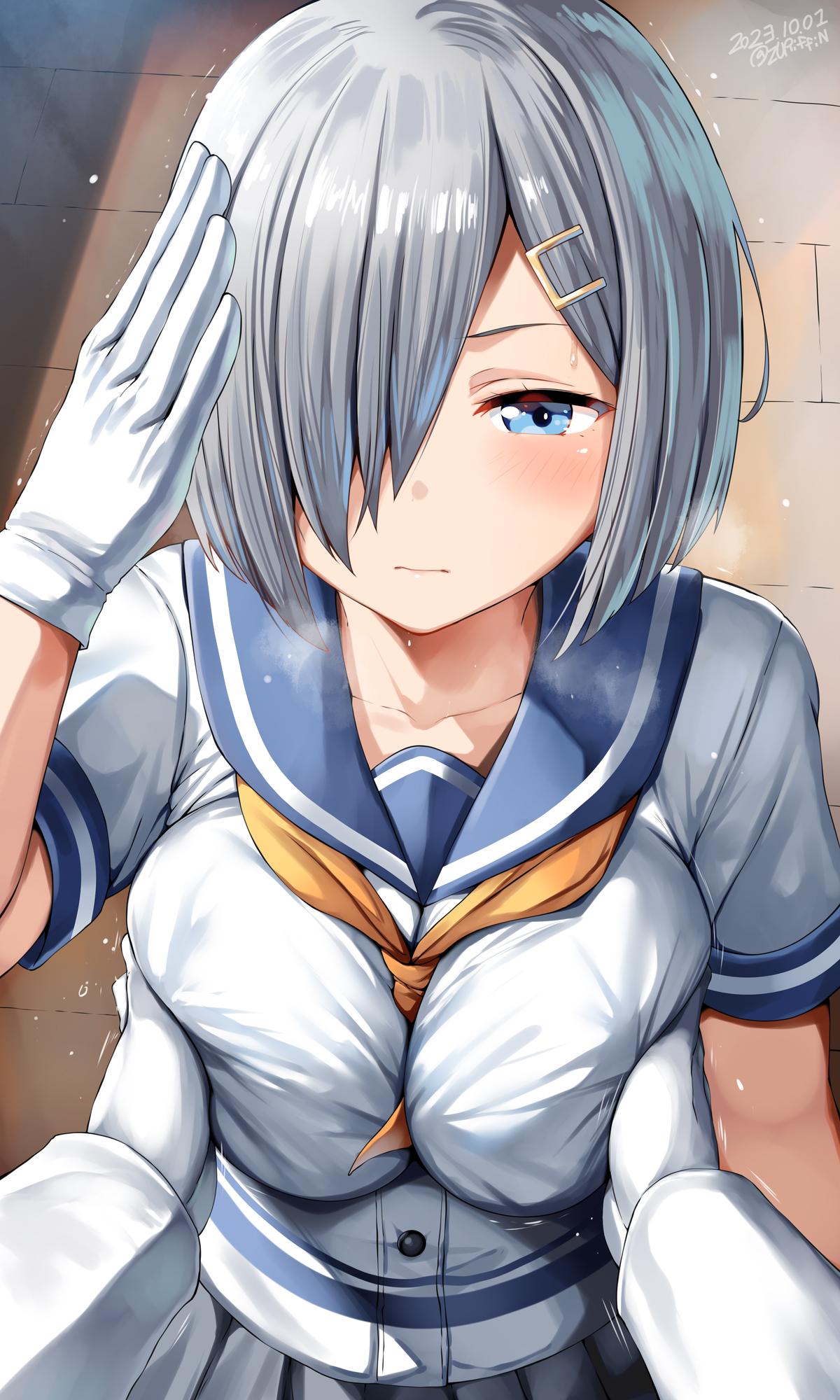 Hamakaze and the Admiral before the morning mission : r/KanMusu