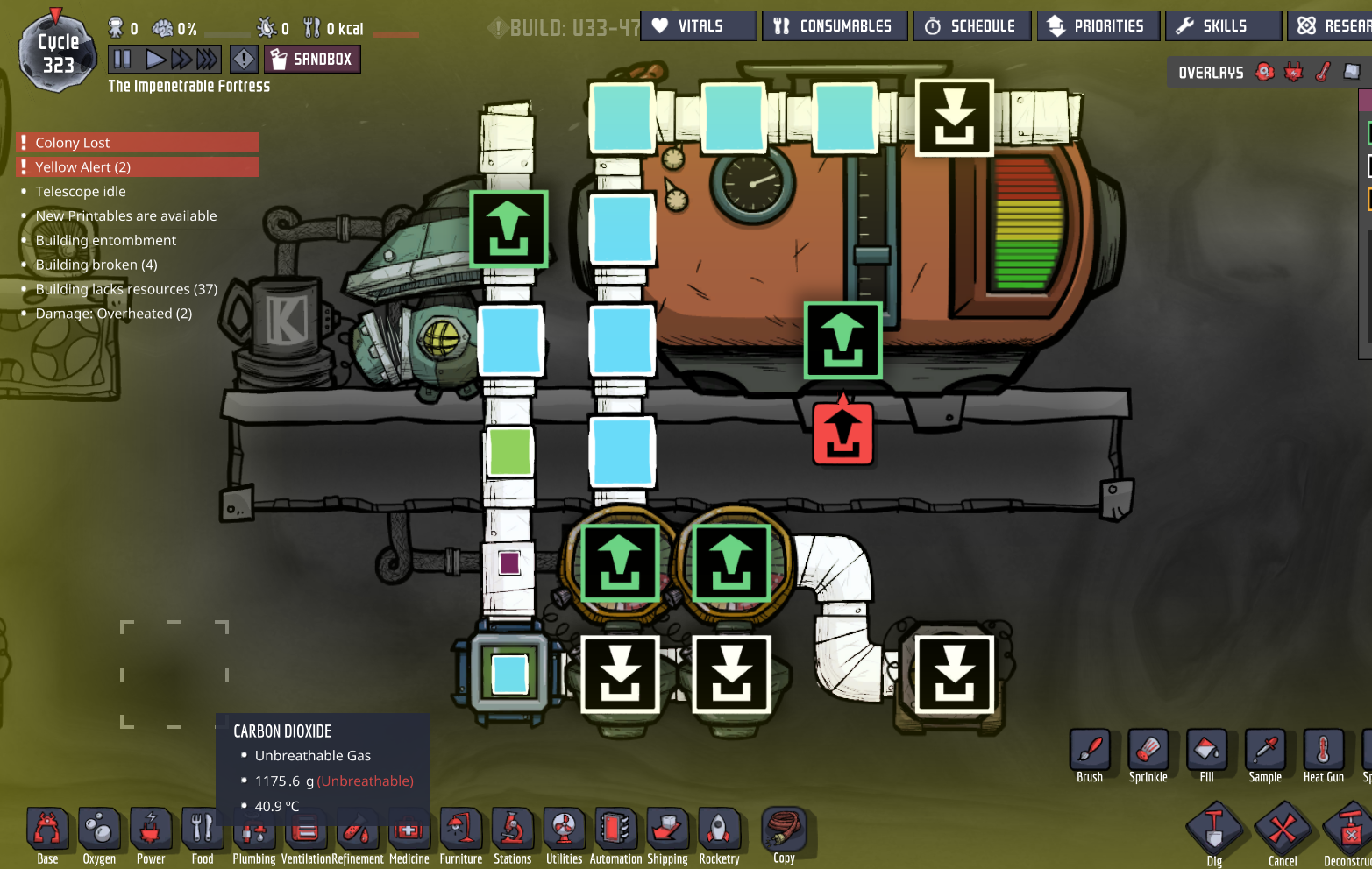 What's the point of filters? : Oxygennotincluded