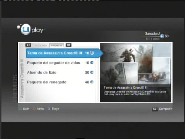 PS3 - PS3 Uplay Exclusive Themes Rewards | PSX-Place