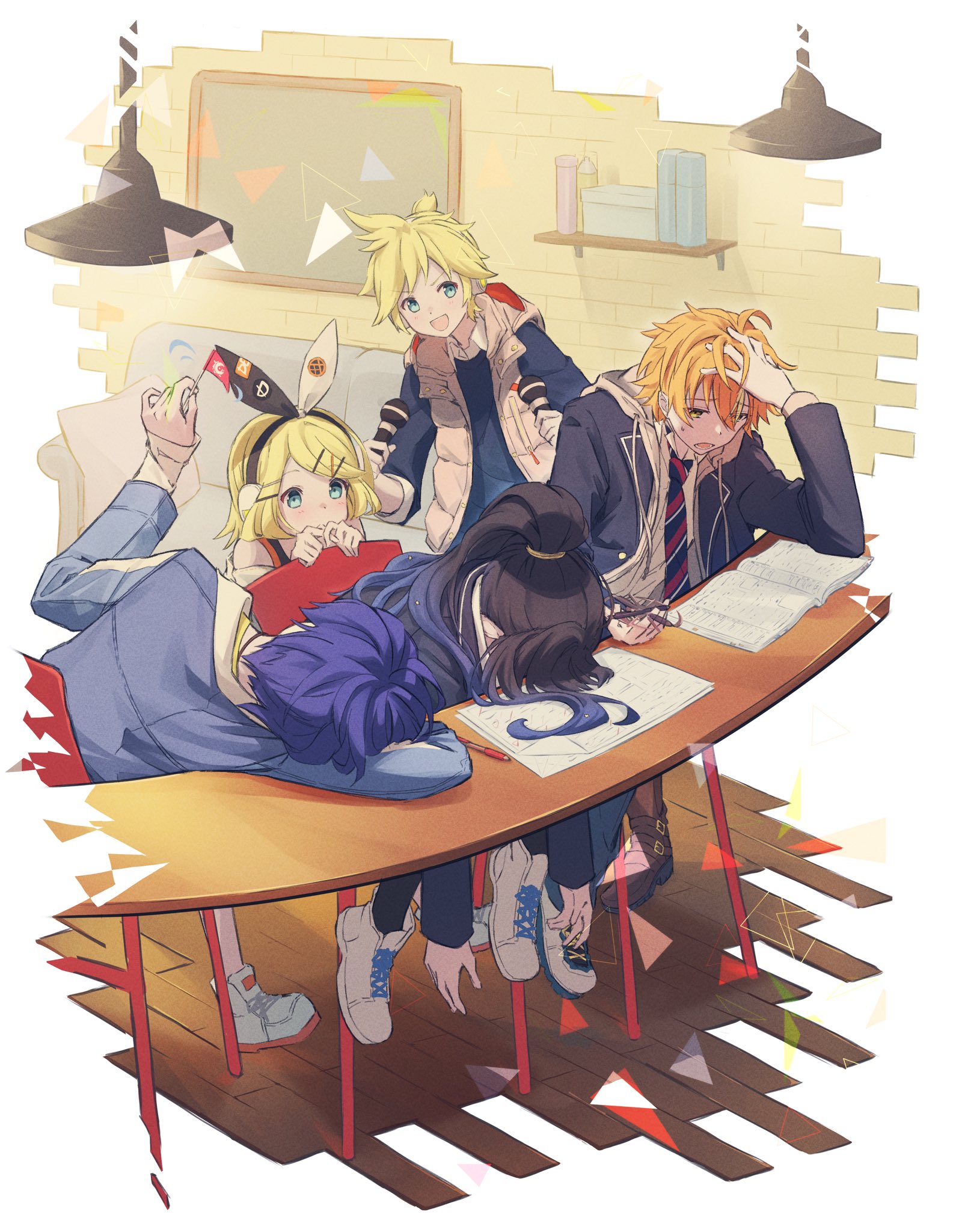 ⨳ an akito kaito rin len | かわいいイラスト, キュートなスケッチ, イラスト