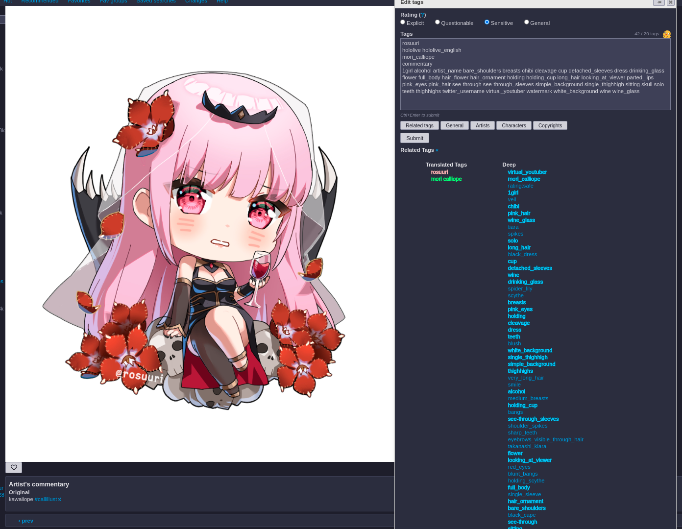 Looks like danbooru is working on their own tagging classifier model ...