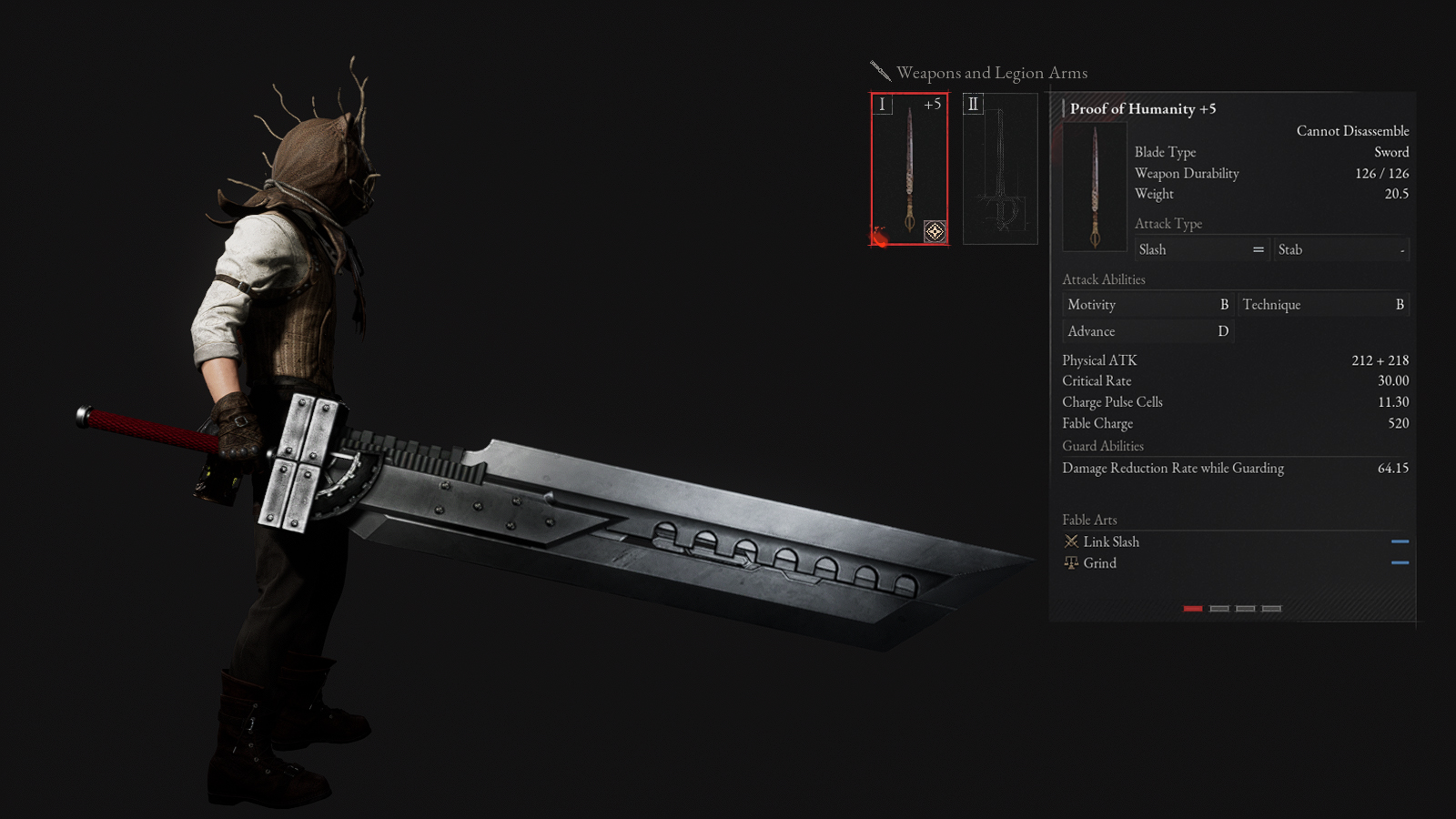 FFVIIAC Fusion Sword at Lies of P Nexus - Mods and community