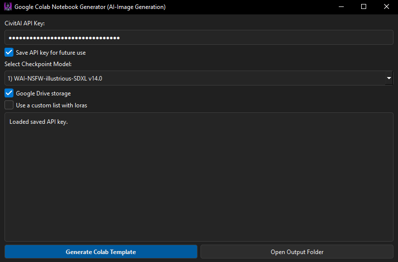 kxdekxde/colab-notebook-generator: A tool to generate Colab notebook code to use some Civitai ...