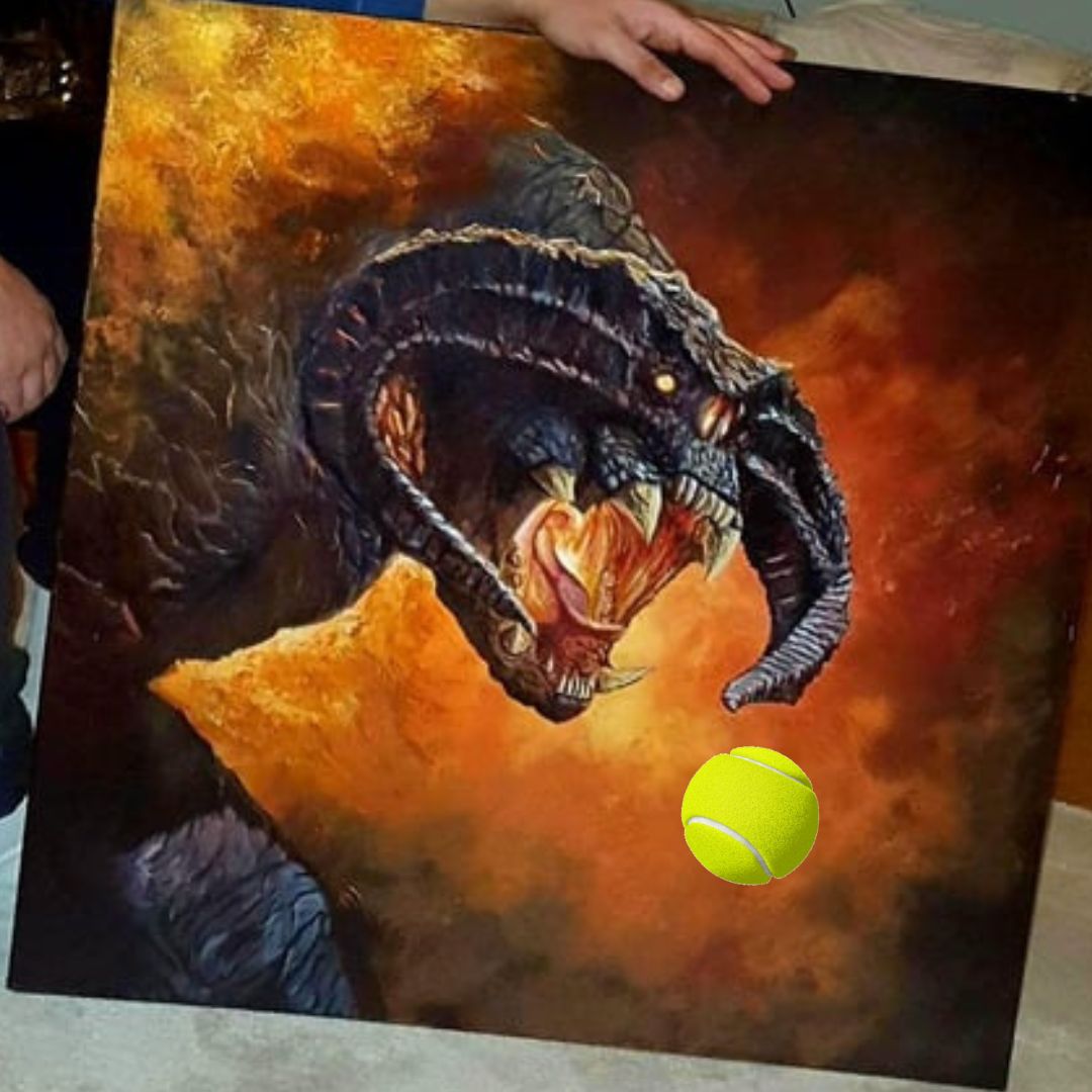 My Balrog painting : r/lotr