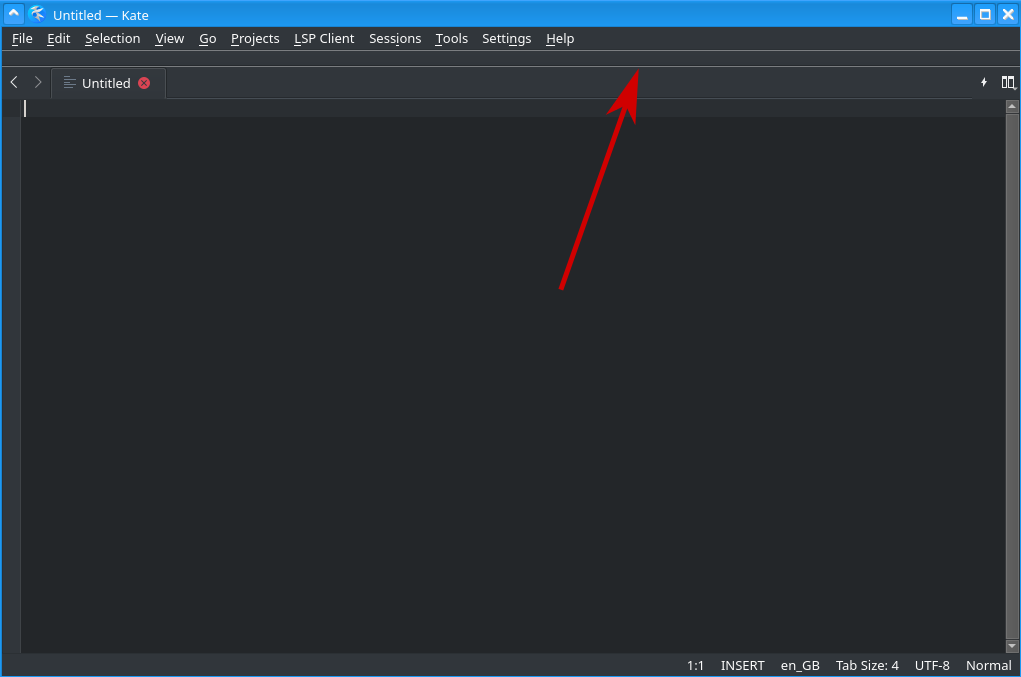 Kate: New 'lines' introduced in the toolbar : r/kde