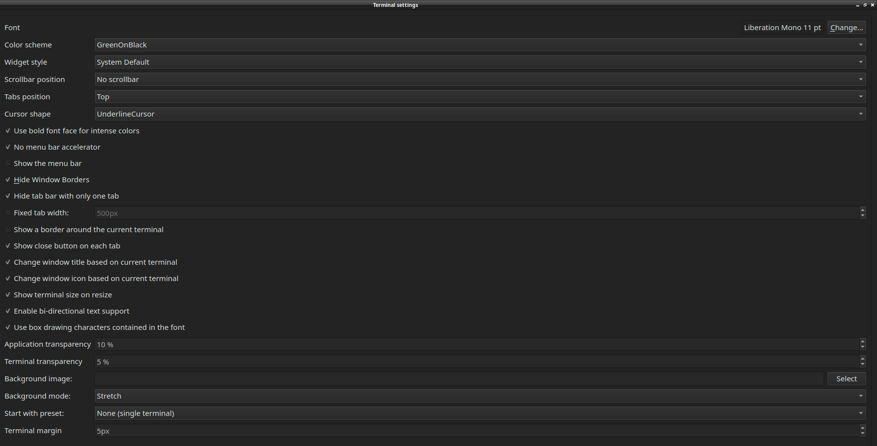 [SOLVED] UI: Terminal weird effects / Newbie Corner / Arch Linux Forums
