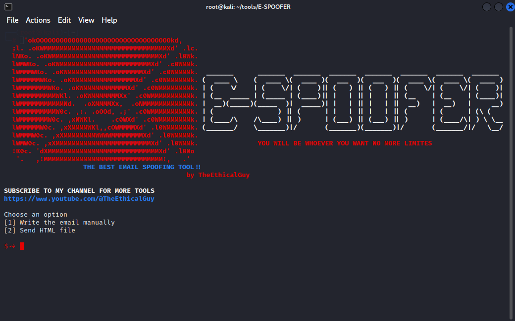 GitHub - The-Ethical-Guy/E-SPOOFER: it's an email spoofing tool, the ...