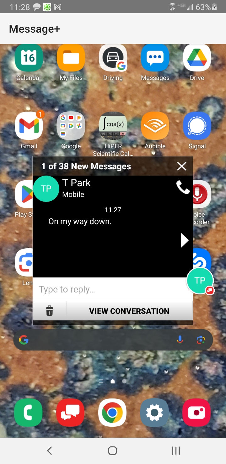 Don't remember how this SMS notification style(bubble+window) activated, but I hate it and don't ...