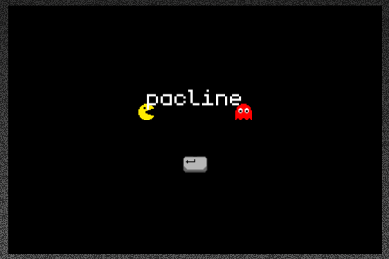 pacline: a 1D pacman game - LÖVE