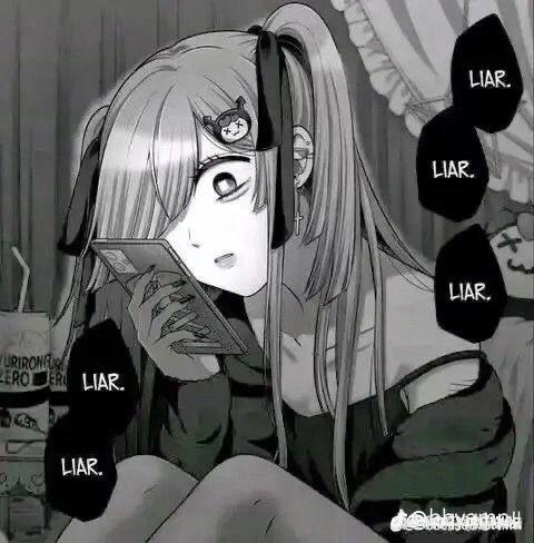 Mono "Liar" "Yurirong zero" bangs, bare shoulder, camisole, cross ...