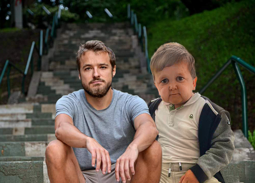 can you photoshop Hasbulla Magomedov next to my brother? he is big fan ...