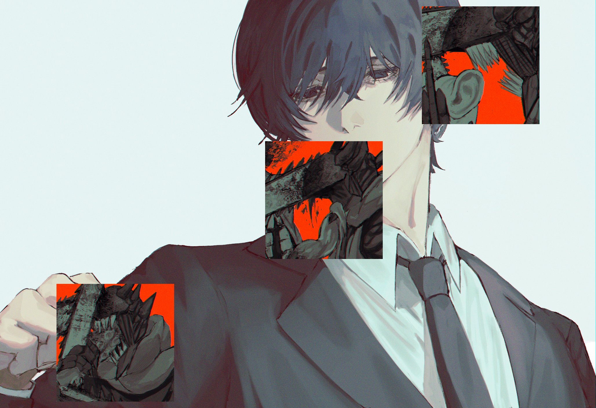 𖥔 hirofumi yoshida chainsaw man | Dibujos bonitos, Bocetos, Dibujos