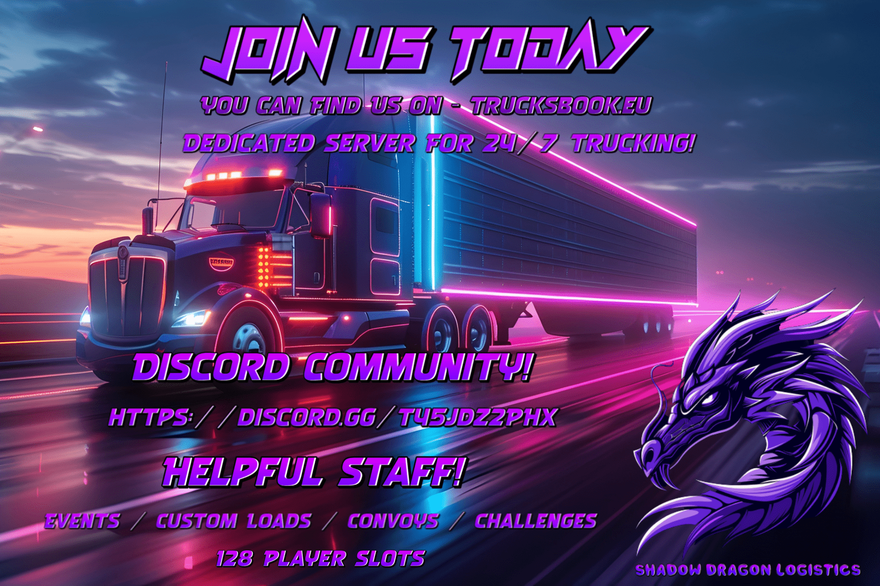 Shadow Dragon Logistics - News - Come Join US — TruckersMP