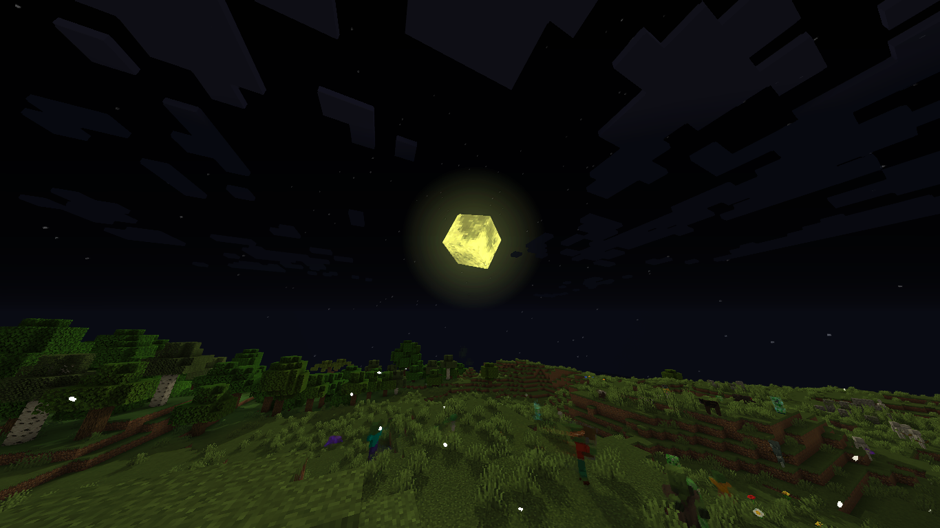 Cubic Sun & Moon v1.7 [Java] Minecraft Texture Pack