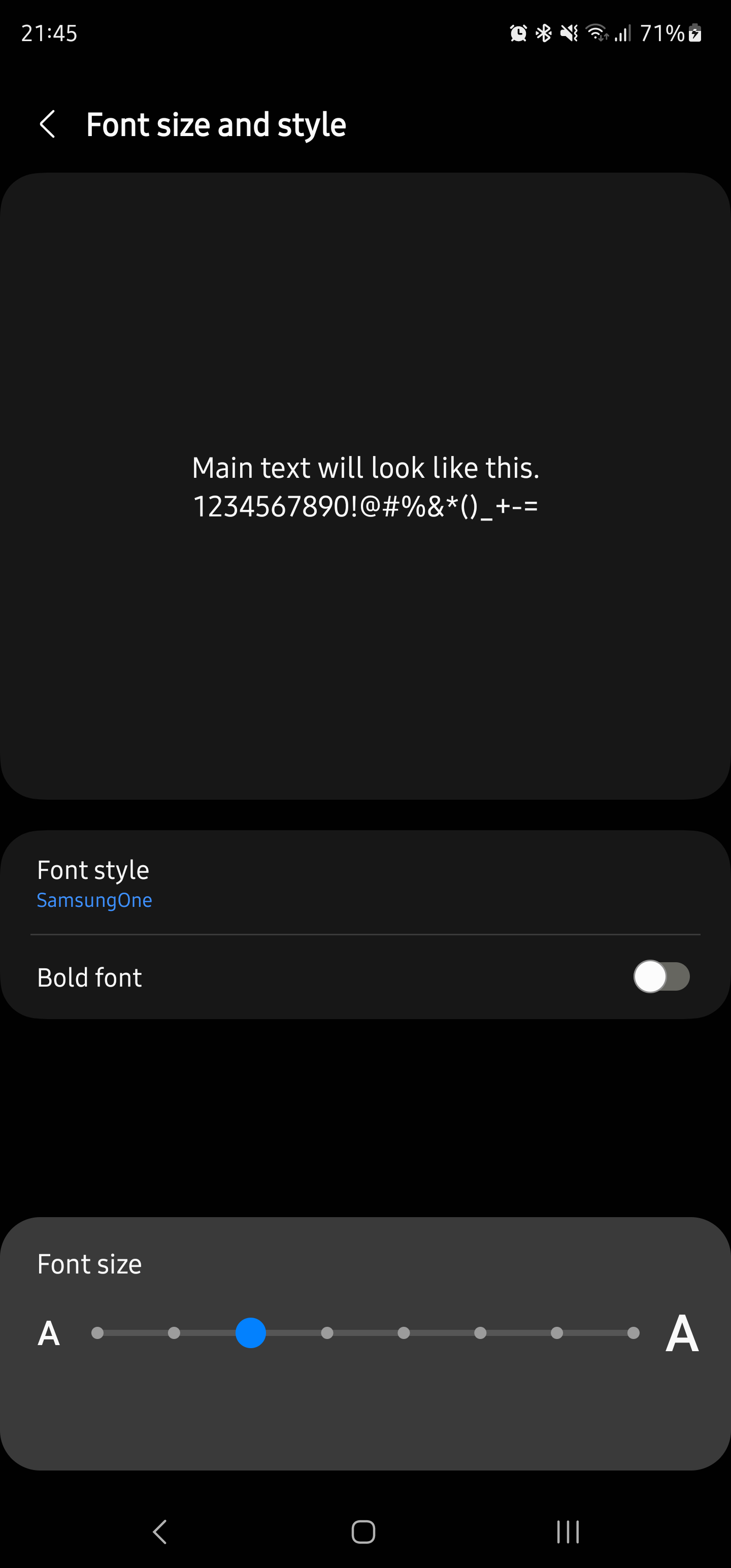 How do I lower text size : r/GalaxyS23Ultra