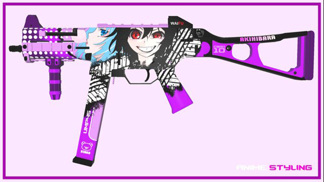 H&K UMP-45 Waifu Styling Mod for Counter-Strike 1.6 | CS1.6 Mods