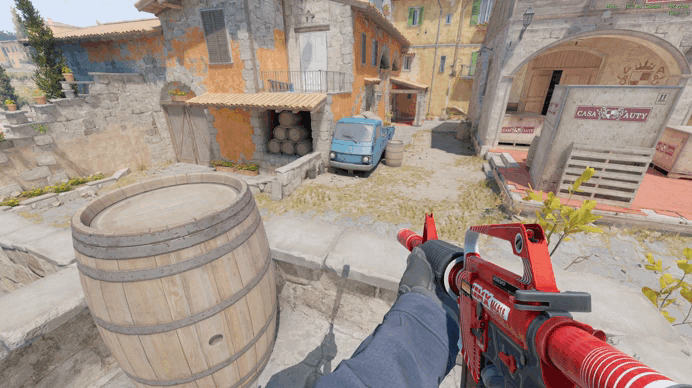 Steam Workshop::M4A1_S | RMX Signal Red v1