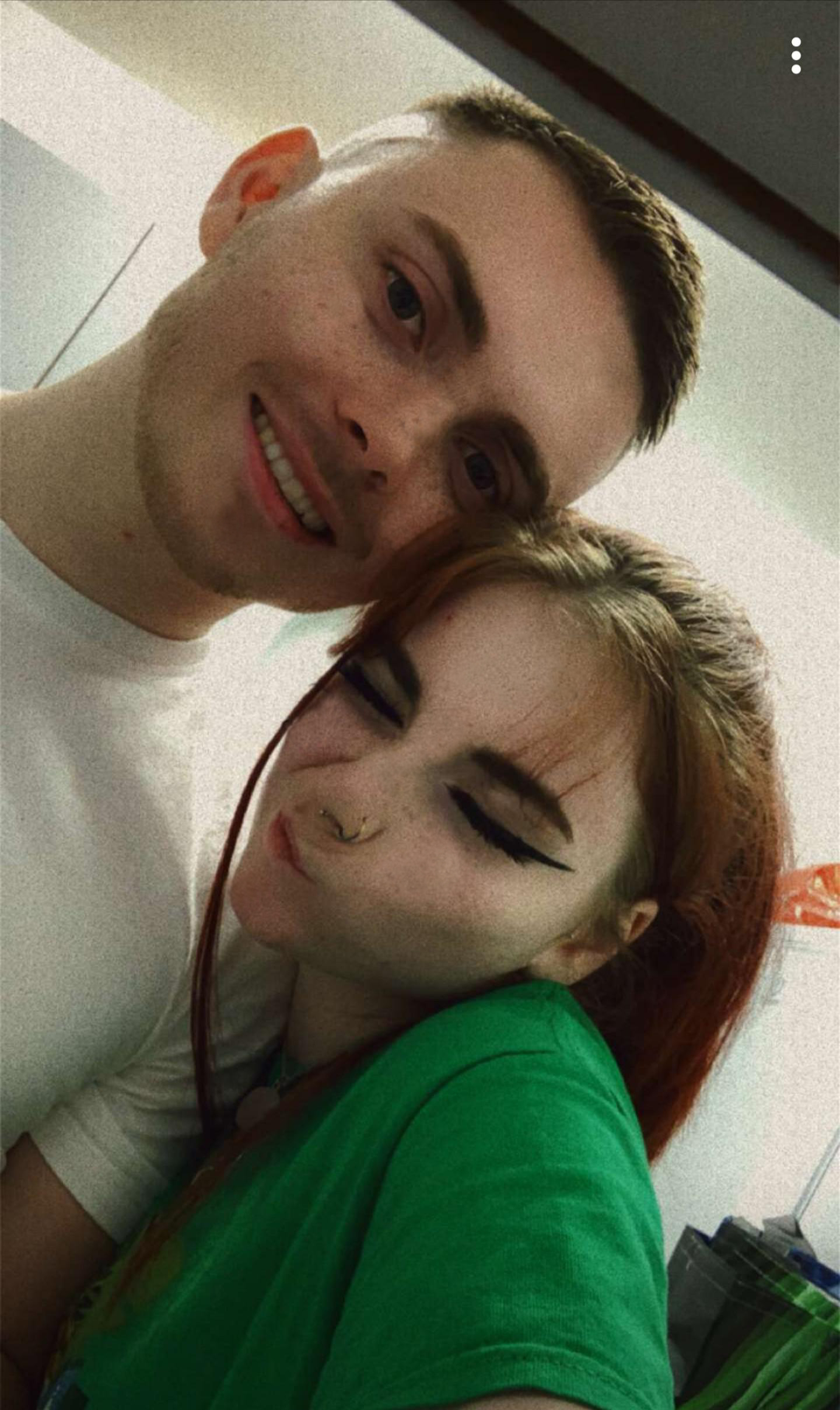 Me and my girlfriends first photo together and we like it but i don't ...
