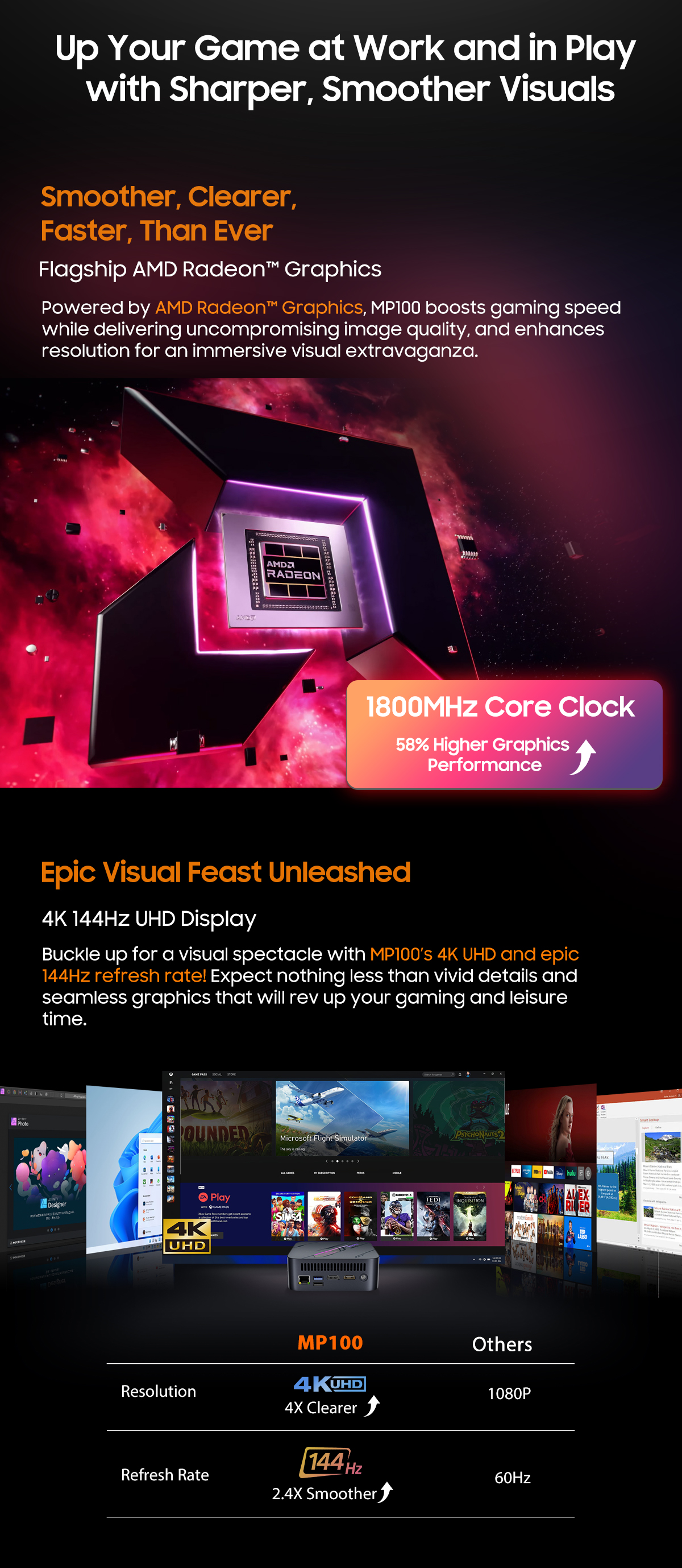 Mini PC Blackview MP100, AMD Ryzen5 7430U,16GB + 512GB,6 nuclee, Mini ...