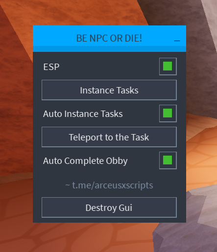 Telegram: View @arceusxscripts