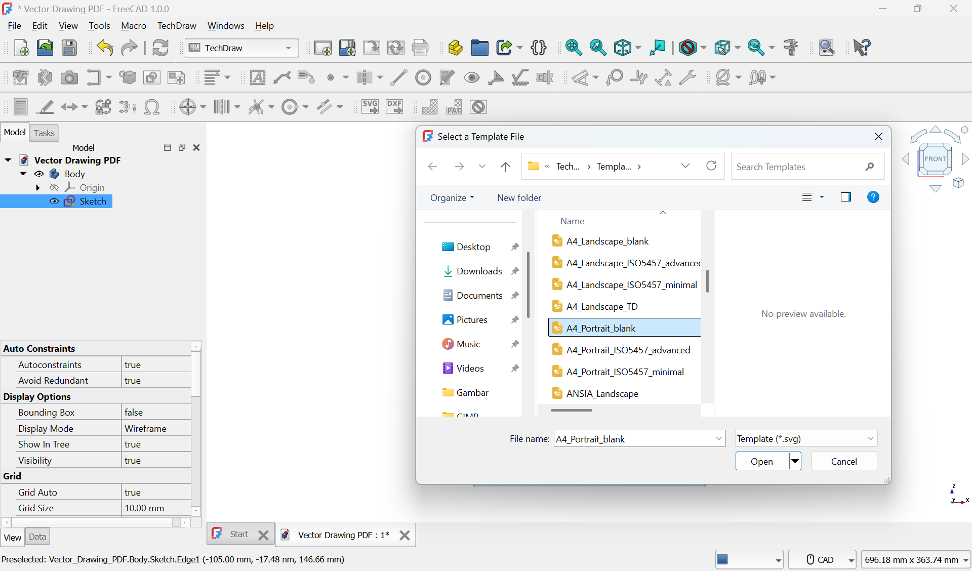 FreeCAD – Membuat PDF Vektor Dari Desain Gambar – Seal Of THE SUN Of THE NEW AGE