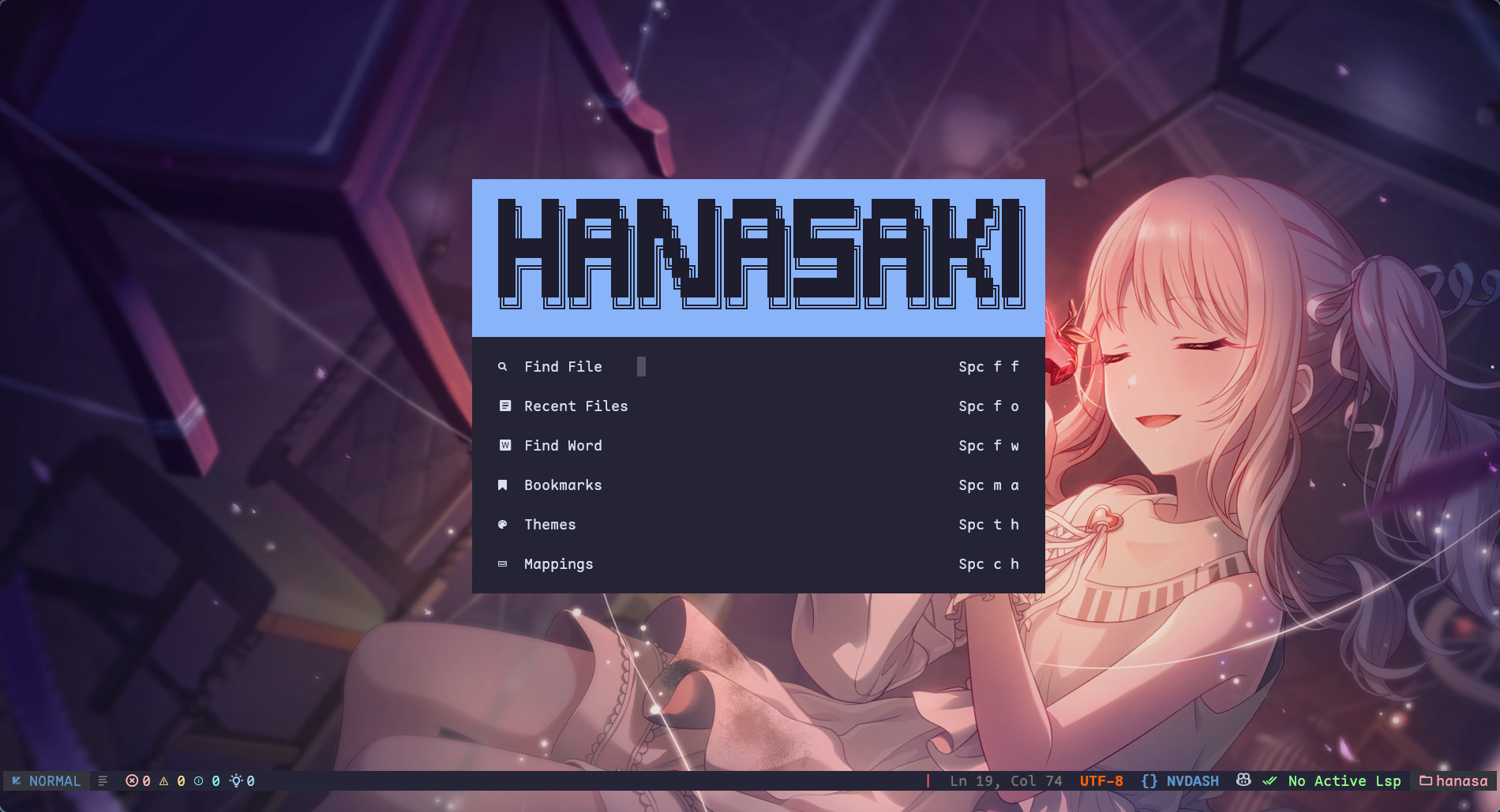 GitHub - hanasa2023/neovim-dotfile: A neovim dotfile based by NvChad