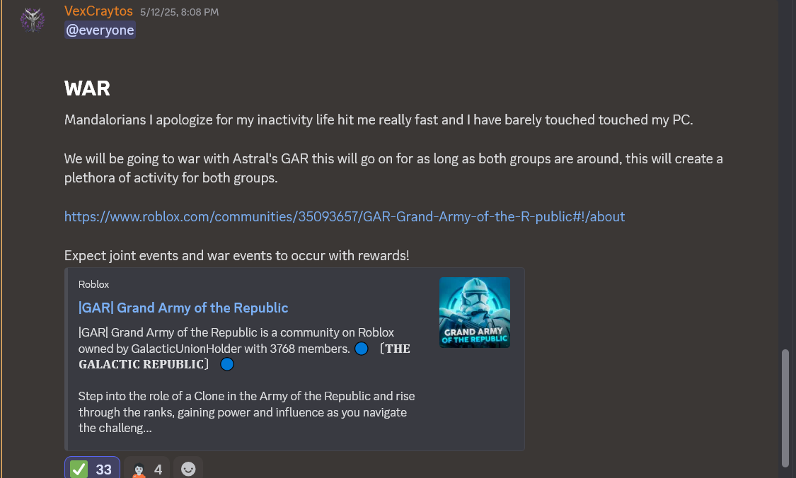 Timeline/2025 - Roblox Library of Clans