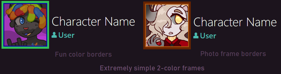 Very Simple Icon Frame on Toyhouse