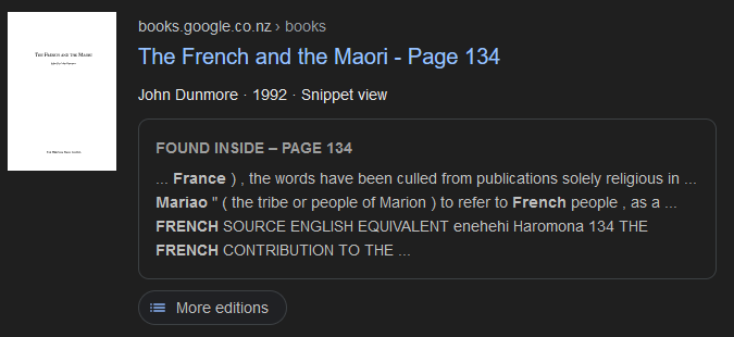 Etymology of the Māori word Mariao / Mareao (France) : r/etymology