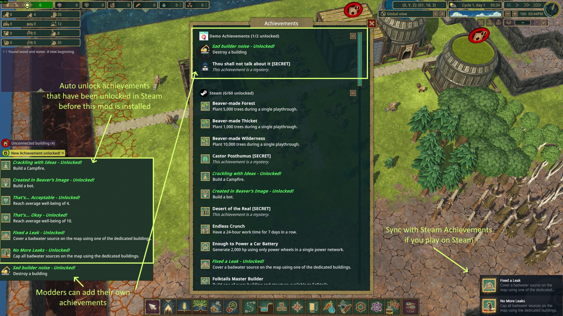 Steam Workshop::Moddable Timberborn Achievements