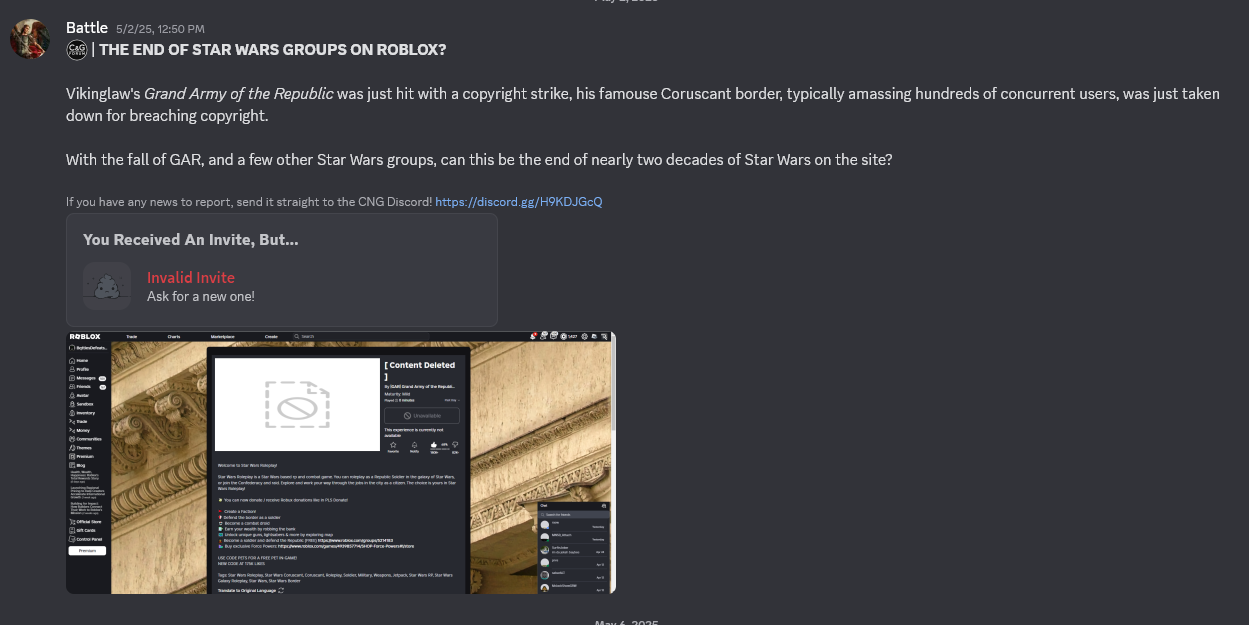 Timeline/2025 - Roblox Library of Clans