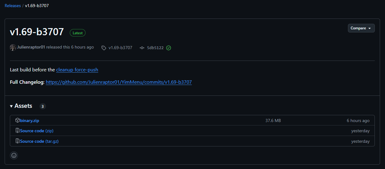 [Release] YimMenu [1.69 - b3351] - Page 177