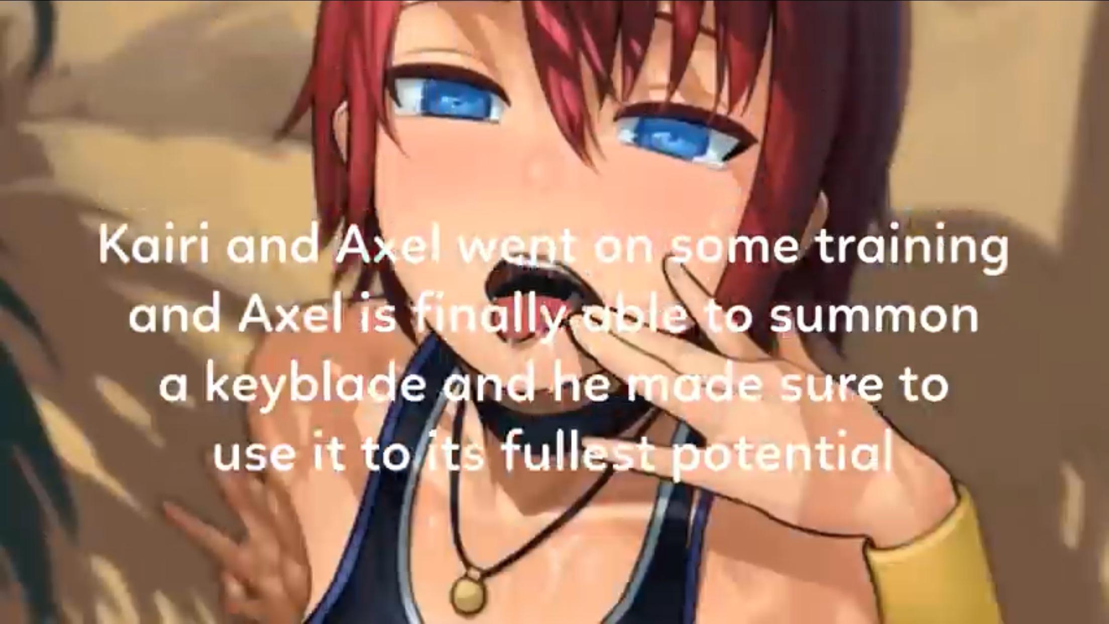 Color "Kairi and Axel went on some training and Axel is finally able to summon a keyblade and he ...