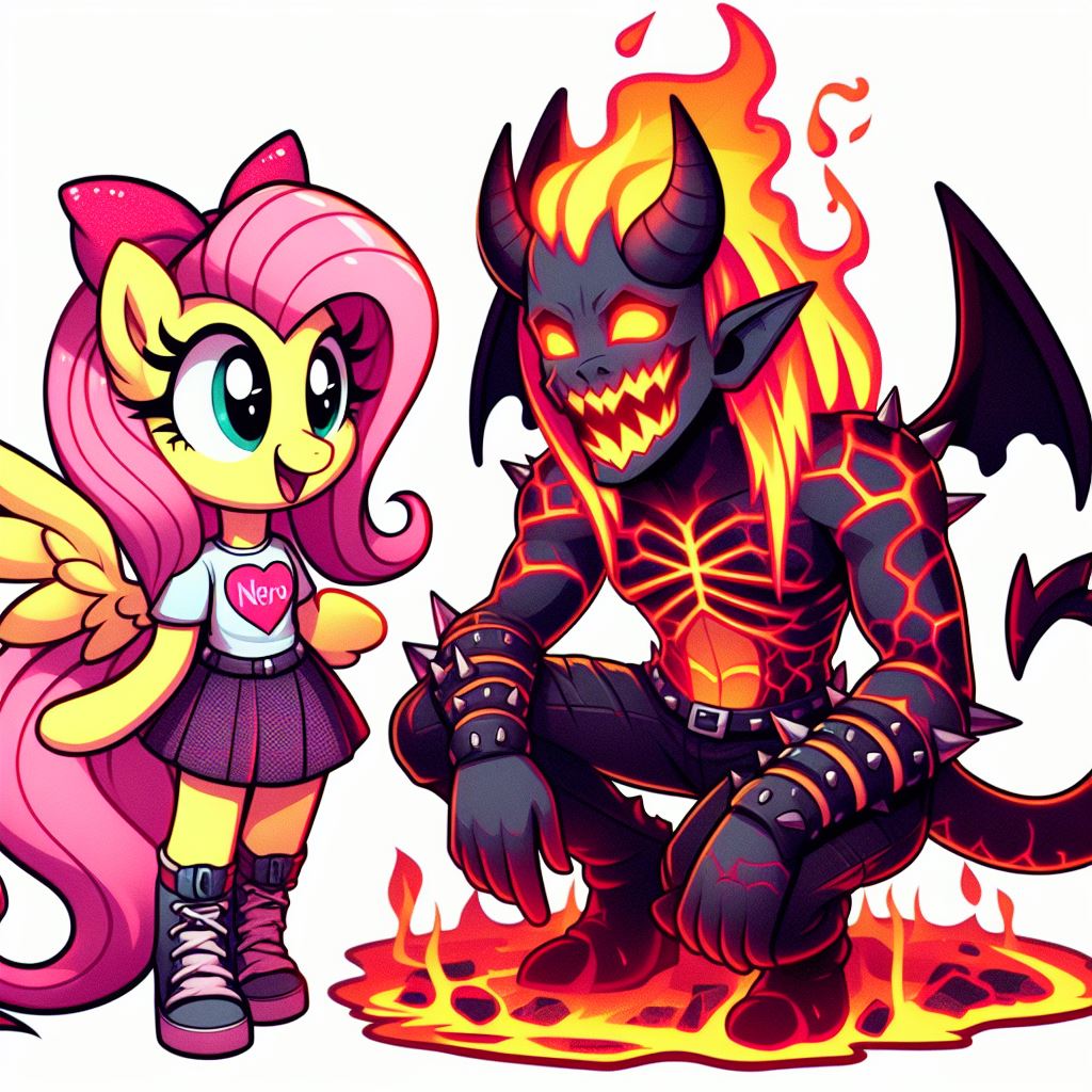 Fluttershy and the Lava Demon: A Tale of Friendship - Fimfiction