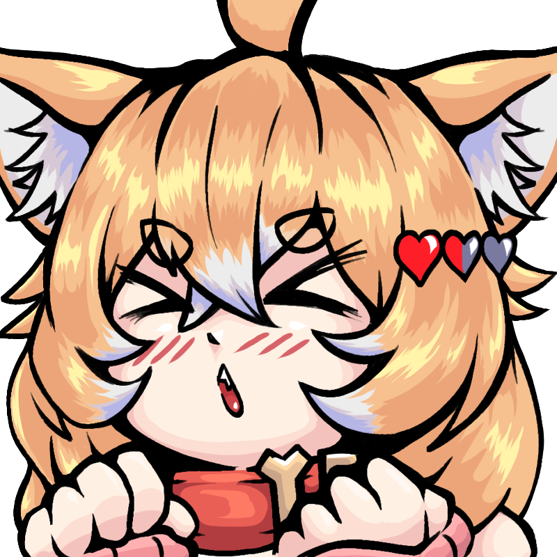 #バーチャルYouTuber Pochi Awoo emote - caloart30のイラスト - pixiv