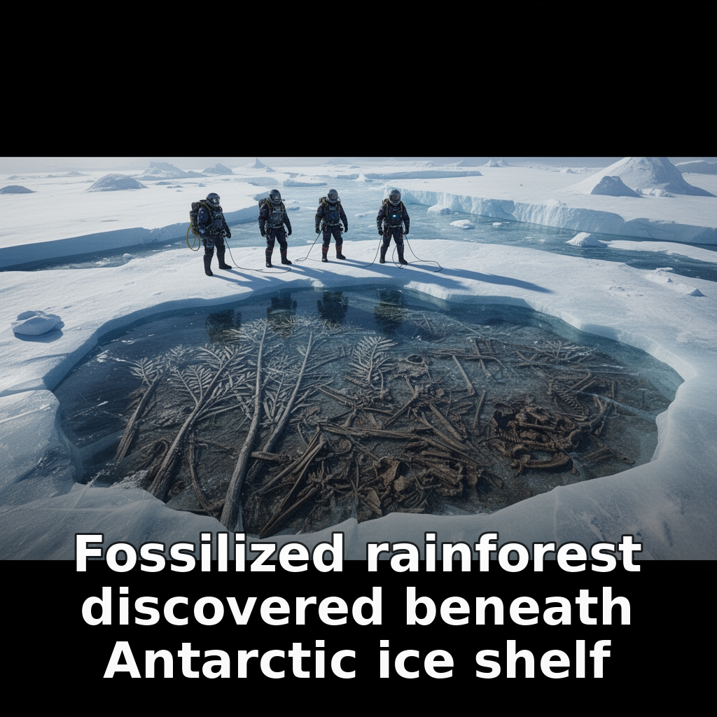 Fossilized rainforest discovered beneath Antarctic ice shelf