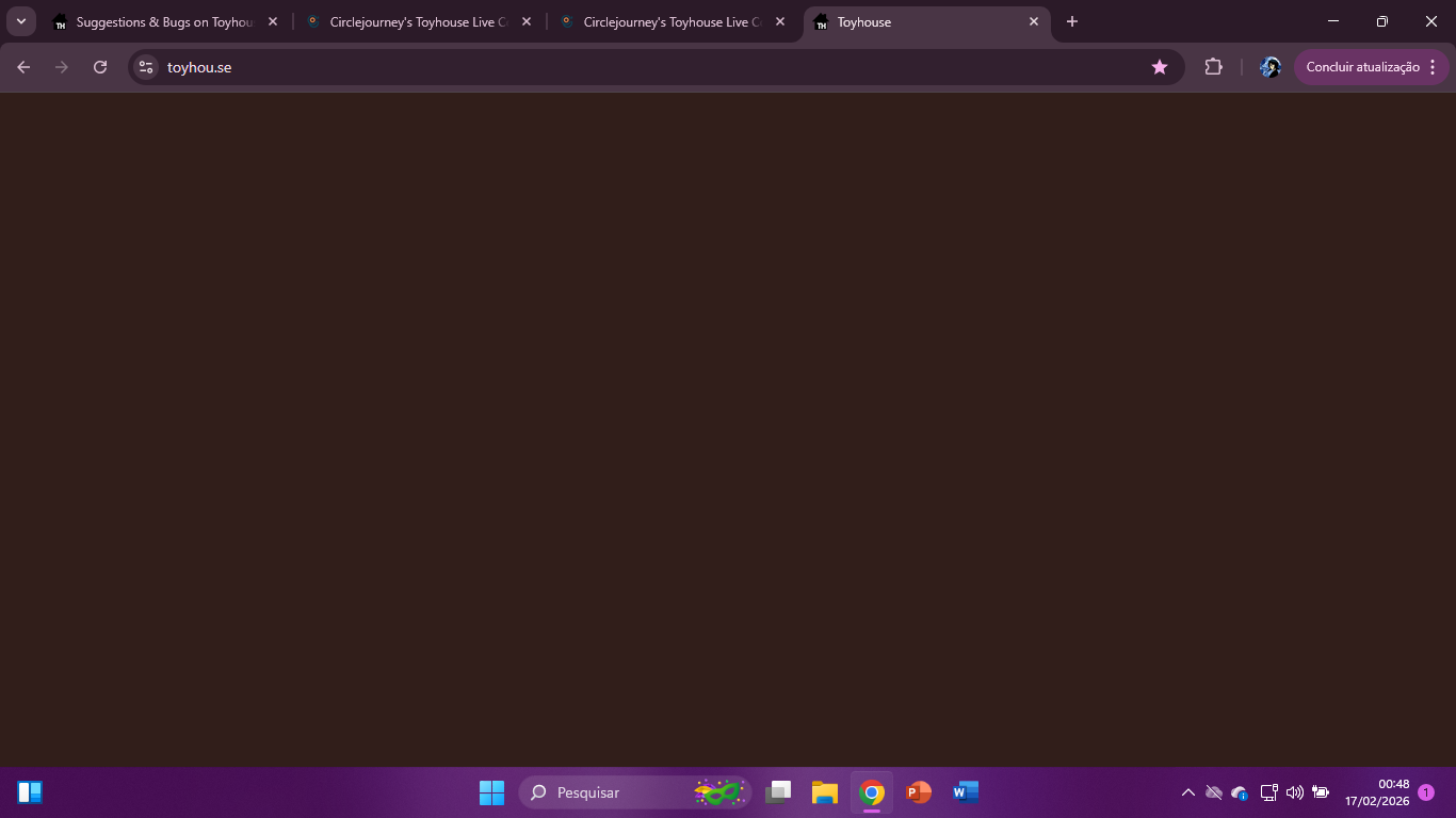 is the main toyhouse page blank to you too? on Toyhouse