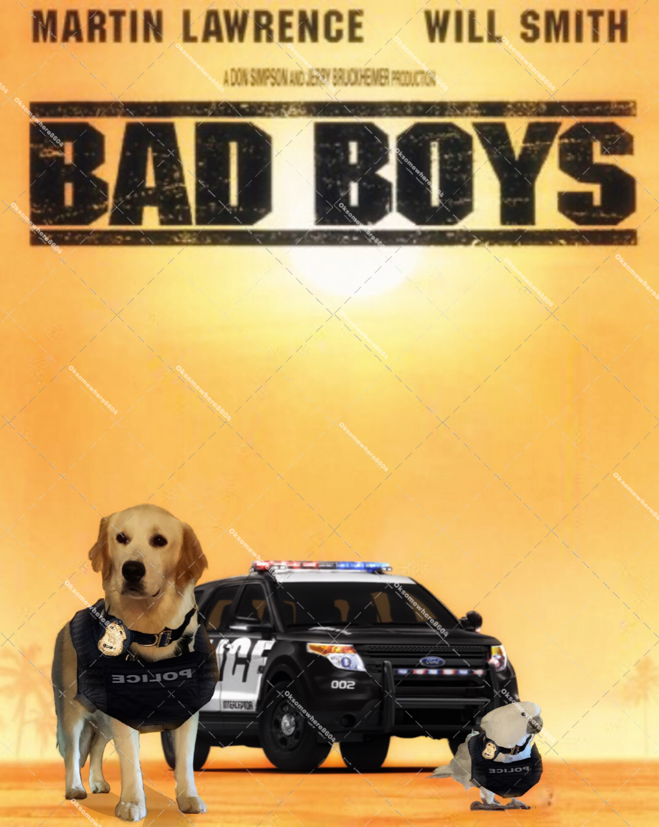 Can someone make this into a buddy cop movie poster. I will pay best ...