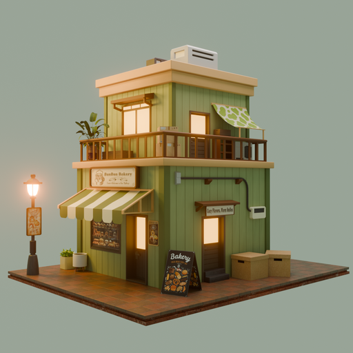 3D Model Low-Poly House - Stylized - Download Free 3D model by ARIPIX ...