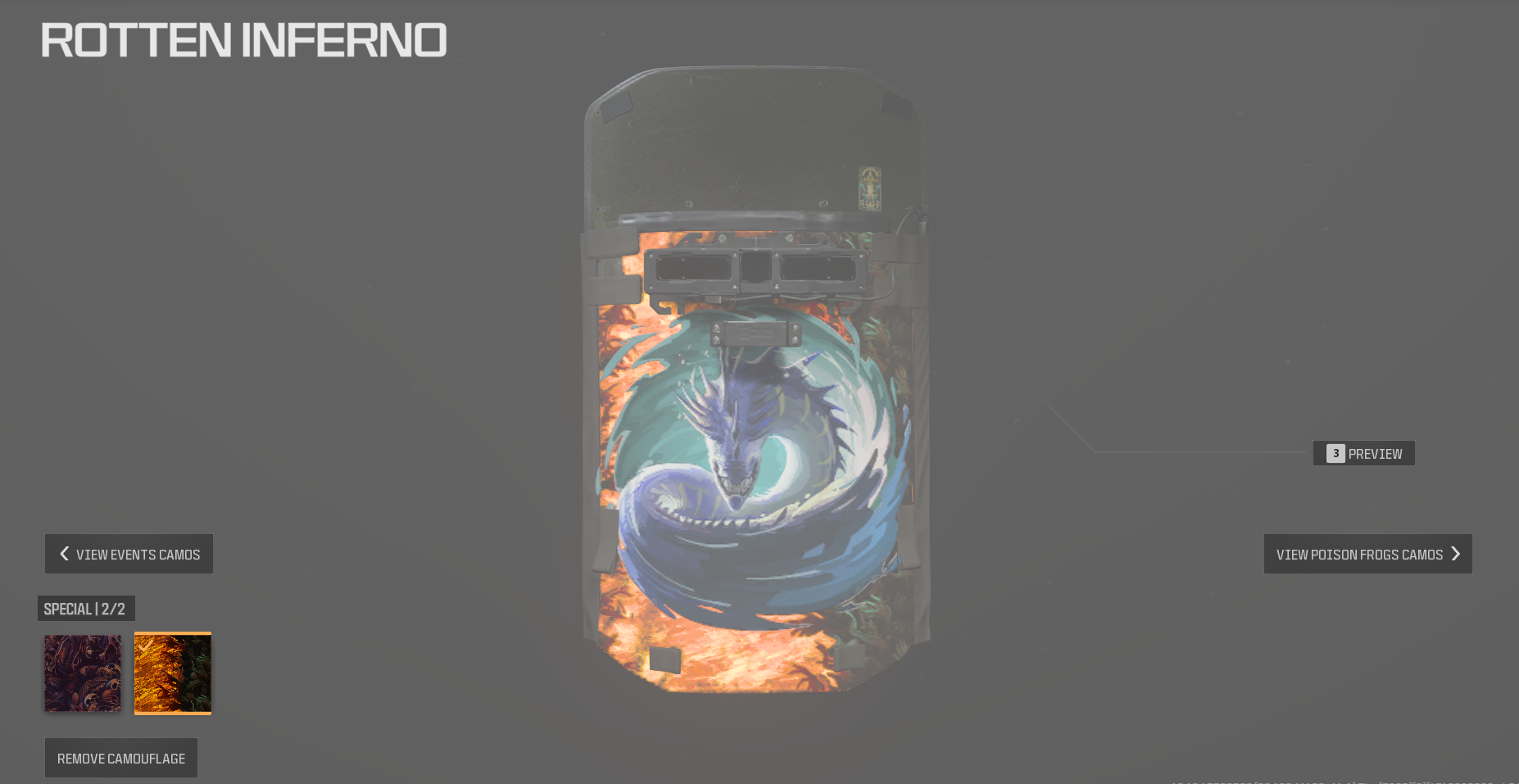 Rotten inferno camo skin glitch? : r/ModernWarfareIII