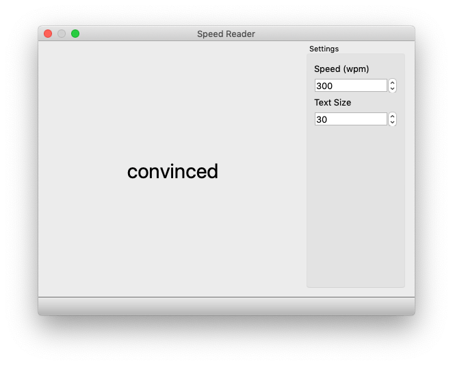 GitHub - SheinH/SpeedReader: A Qt app for speed reading written in C++