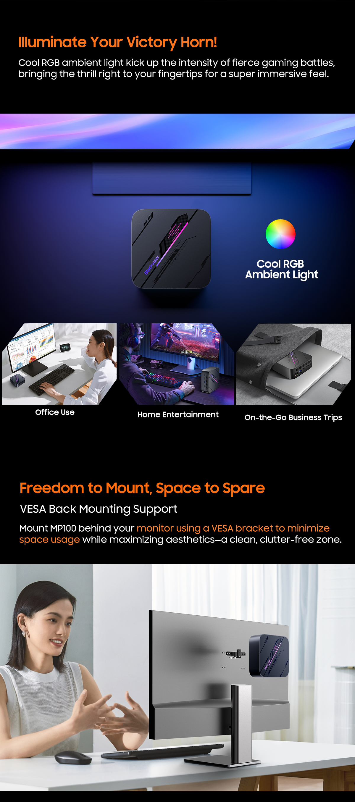 Mini PC Blackview MP100, AMD Ryzen5 7430U,32GB + 1TB,6 nuclee, Mini PC ...