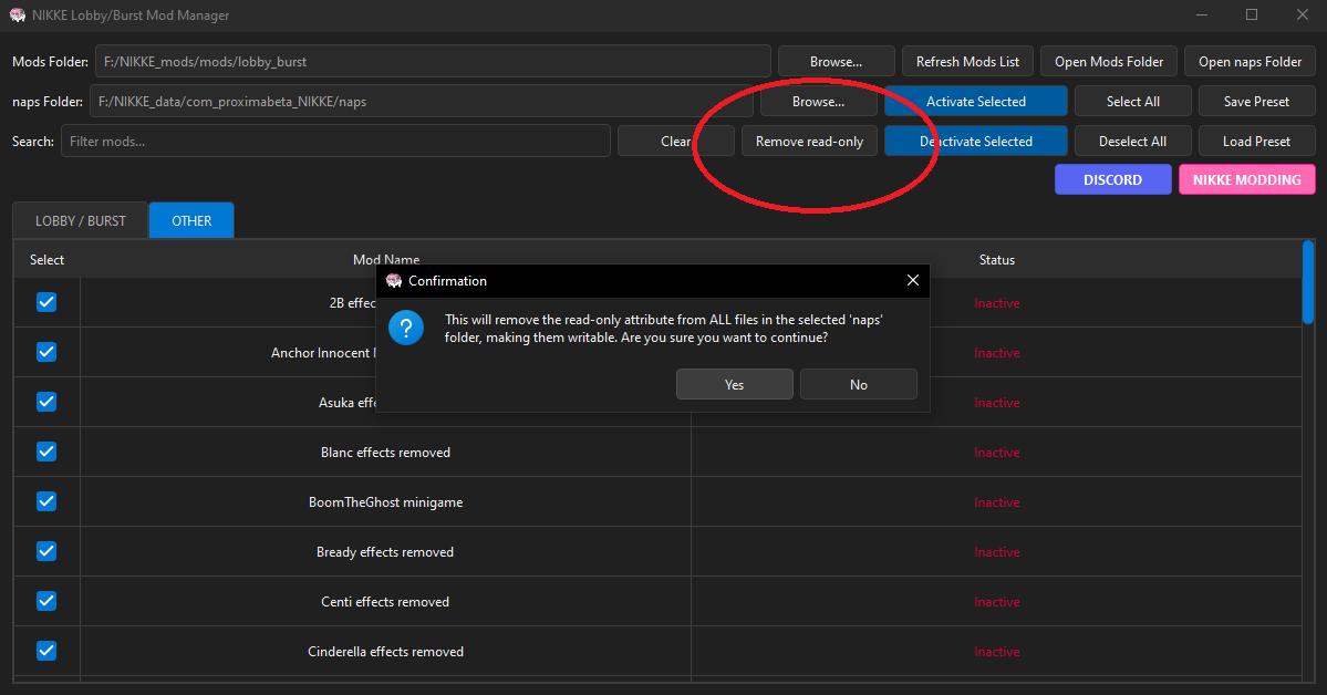 kxdekxde/nikke-lobbyburst-mod-manager: A tool to manage NIKKE lobby/burst mods and more ...