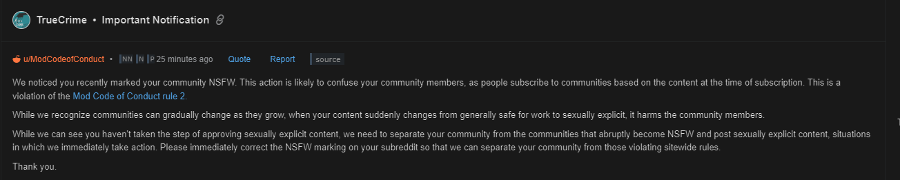 What's the deal with this thuggish, threatening behavior, Reddit? : r/ModSupport