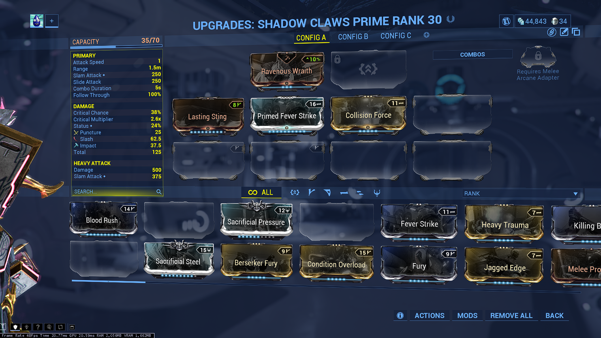 Sevagoth Prime's Shadow Claws Issue - General - Warframe Forums