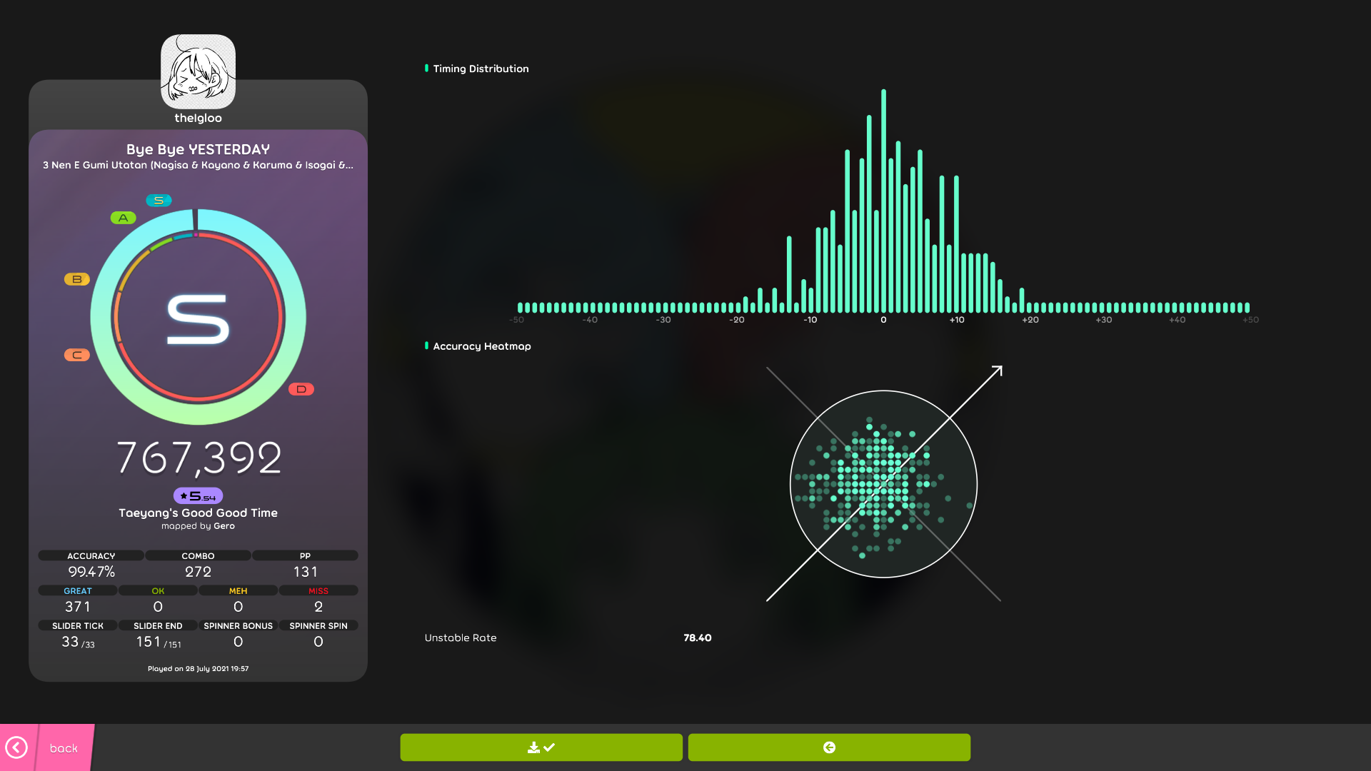 Why are sliderbreaks not listed in result screens? : r/osugame