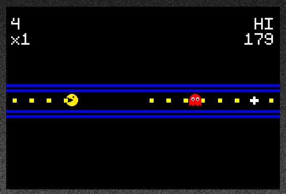 pacline: a 1D pacman game - LÖVE