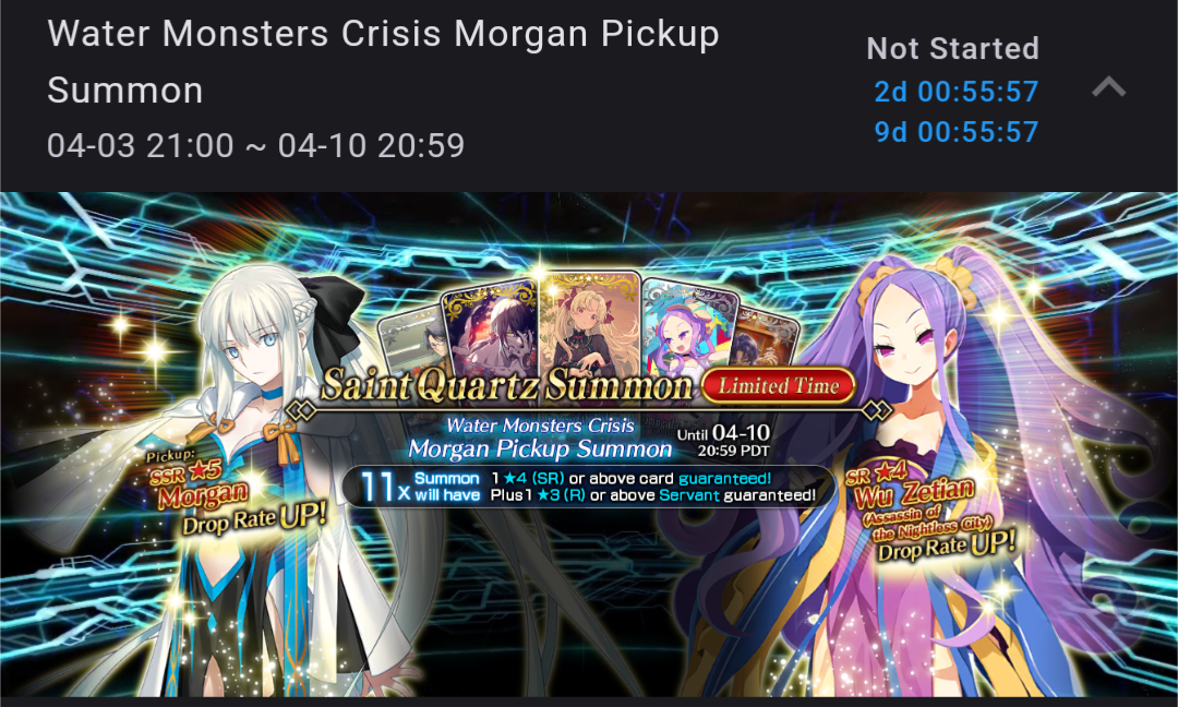Is there an exact date when Morgan banner is coming? Should be around ...